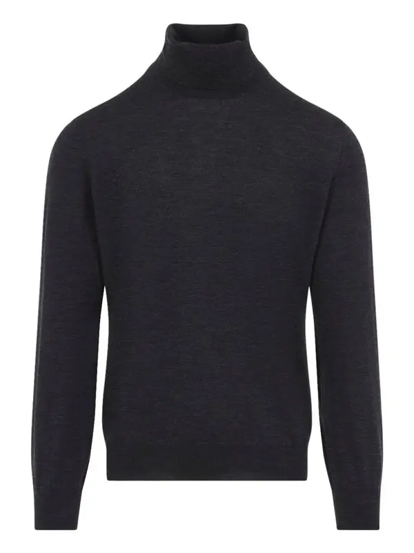 Brunello Cucinelli Virgin Wool Cashmere Turtleneck - Gray
