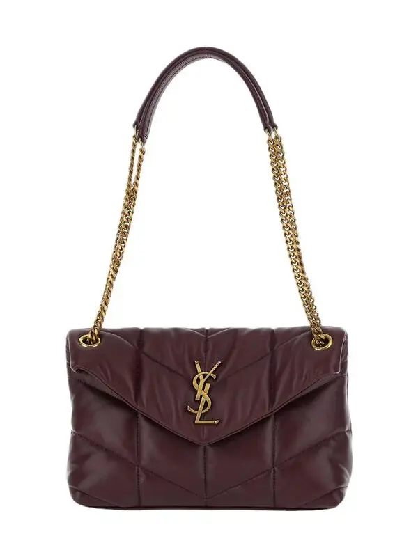 Saint Laurent Loulou Bag In Nappa Lambskin - Red