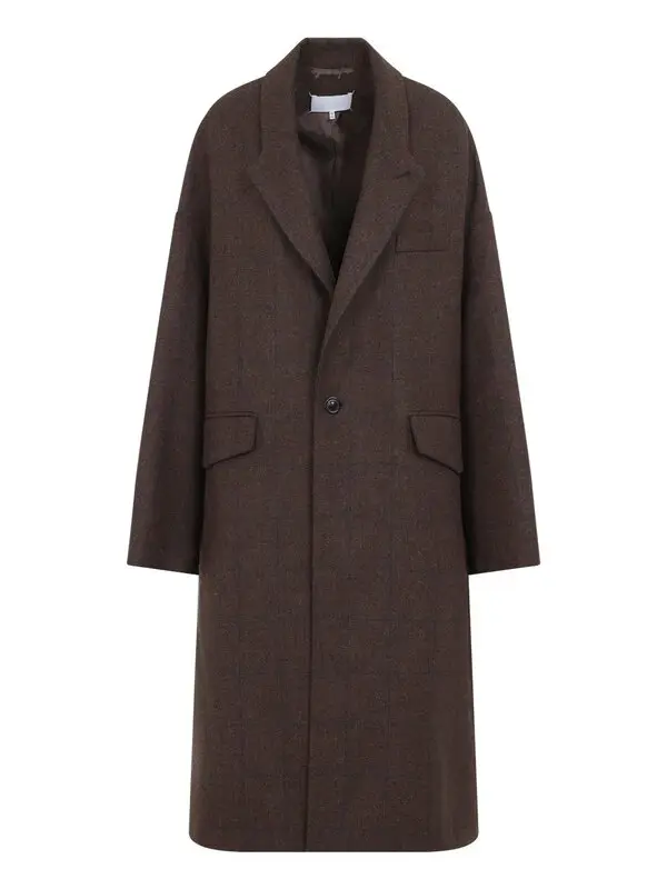 MAISON MARGIELA Oversized Cocooning Coat - Brown