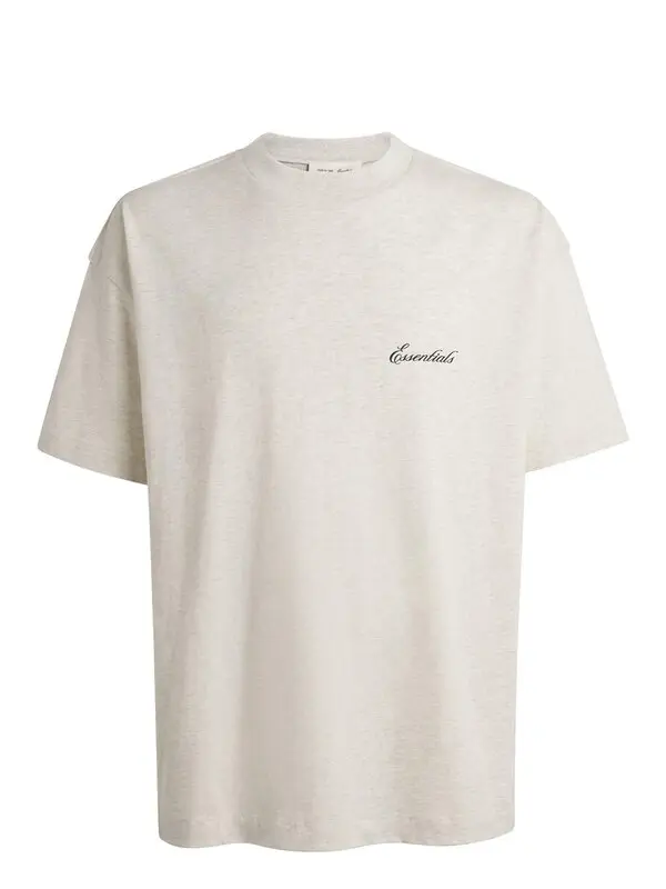 Fear Of God Logo Script T-shirt - Grey