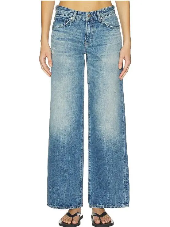 Ag Adria Wide Leg Jean In Blue - Reserva