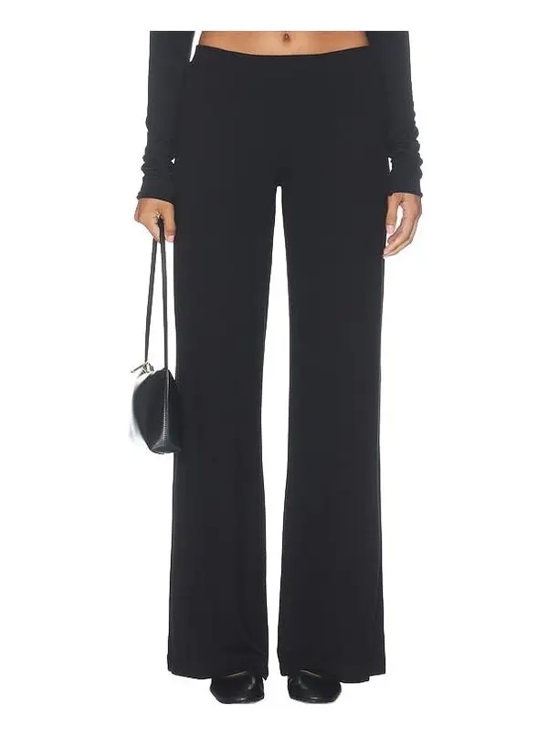 Eterne Butter Rib Easy Lounge Pant - Black