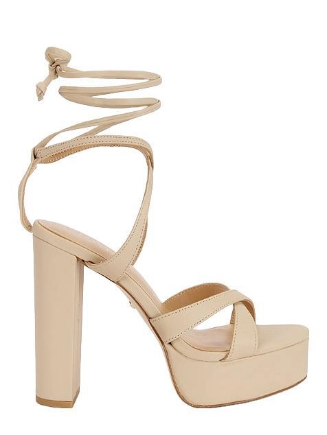 Raye Vayla Platform Sandal - Beige