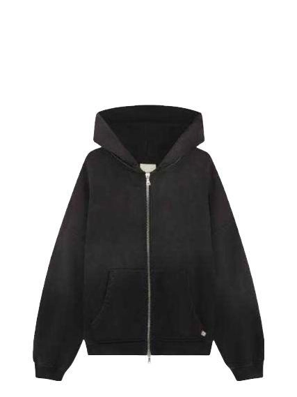 ARTE ANTWERP Sunfade Zip-up Hoodie - Black