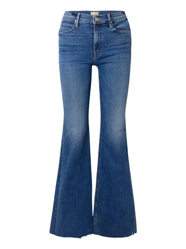 MOTHER High-rise Flared Jeans - Blue