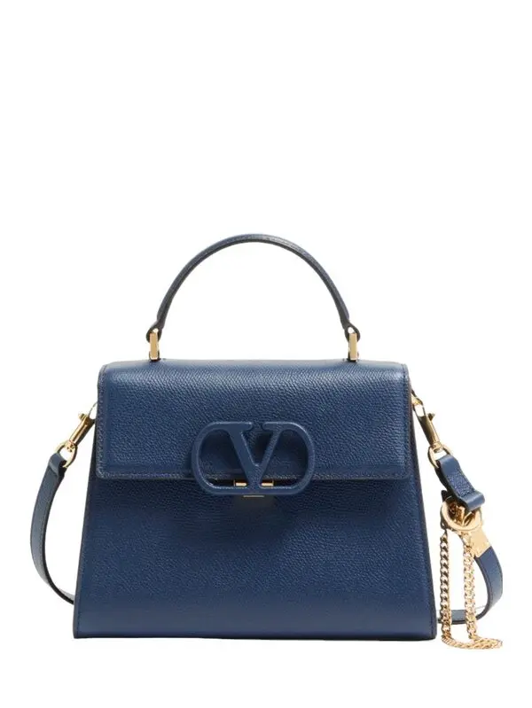Valentino Garavani Vsling Small Handbag In Grainy Calfskin - Worker