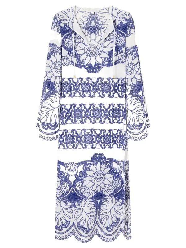 Borgo De Nor Cotton-blend Midi Dress - No