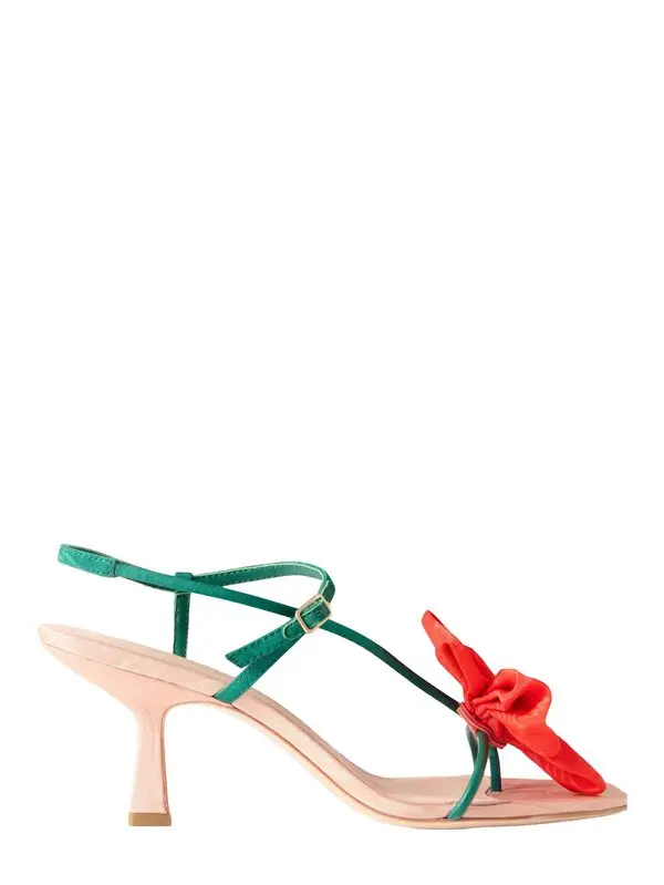 LOEFFLER RANDALL Frank Grosgrain Slingback Sandals - Nude