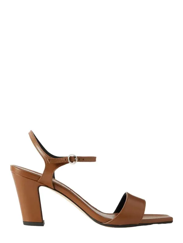 AeydĒ Leather Block Heel Sandals - No