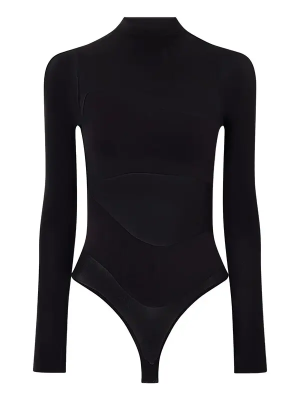 Wolford Shade" Stretch-jersey Paneled Bodysuit - Black