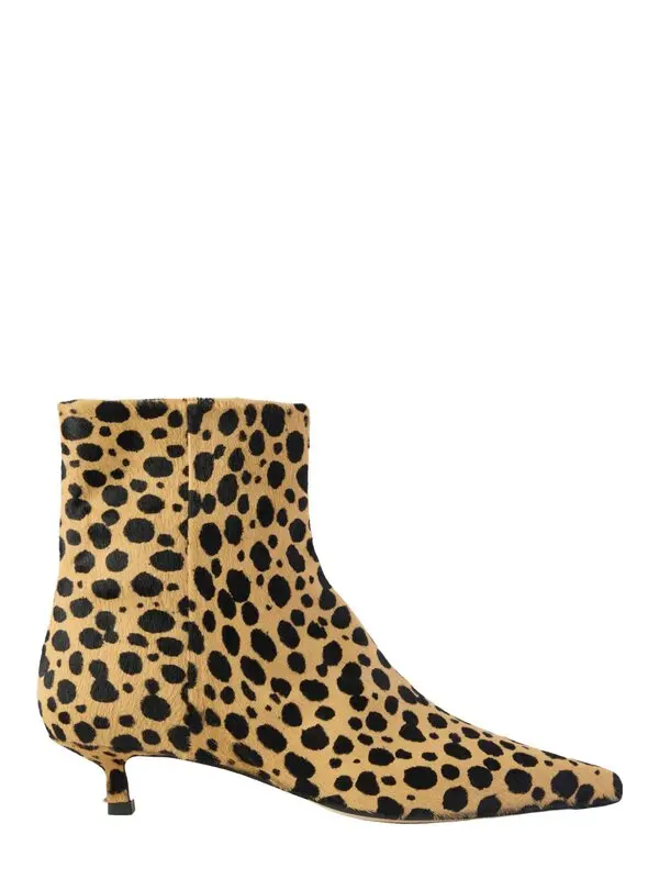 AeydĒ Sofie Leopard-print Calf Hair Pumps - Nude