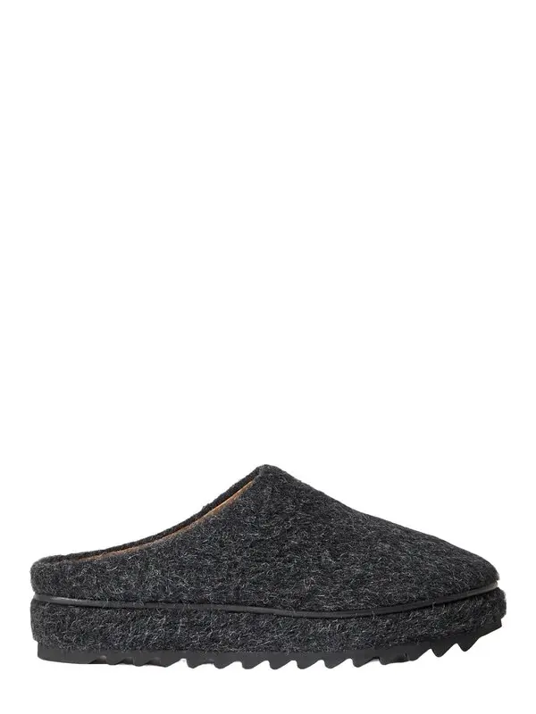 LAUREN MANOOGIAN Alpaca-wool Blend Mules - Black