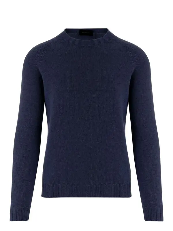Tagliatore Long-sleeved Sweater - Blue