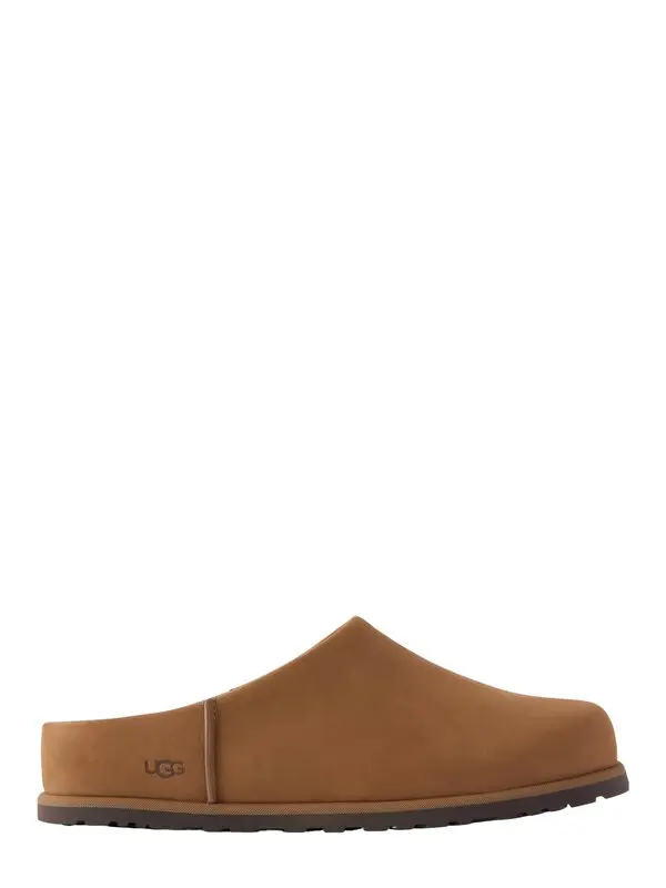 UGG Solid-color Nubuck Clogs - Brown