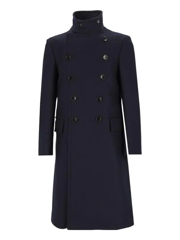 TOM FORD Double-breasted Coat - Midnight Blue