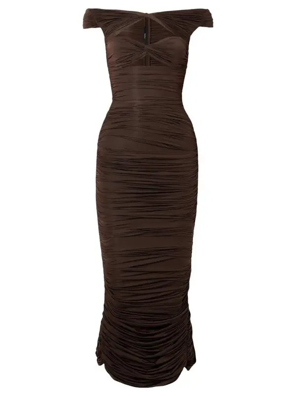 Alex Perry Off-the-shoulder Cutout Stretch-jersey Midi Dress - No