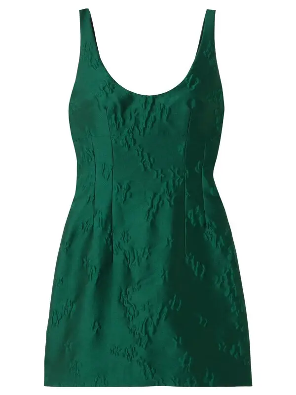 EMILIA WICKSTEAD Floral Cloqué Mini Dress - No