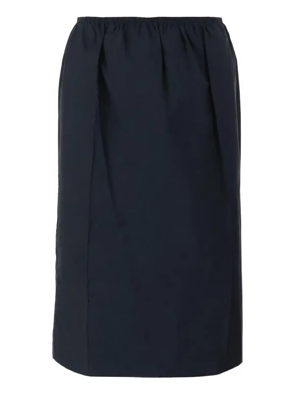 Carven Elasticated Waist Slit Skirt - Mid Night