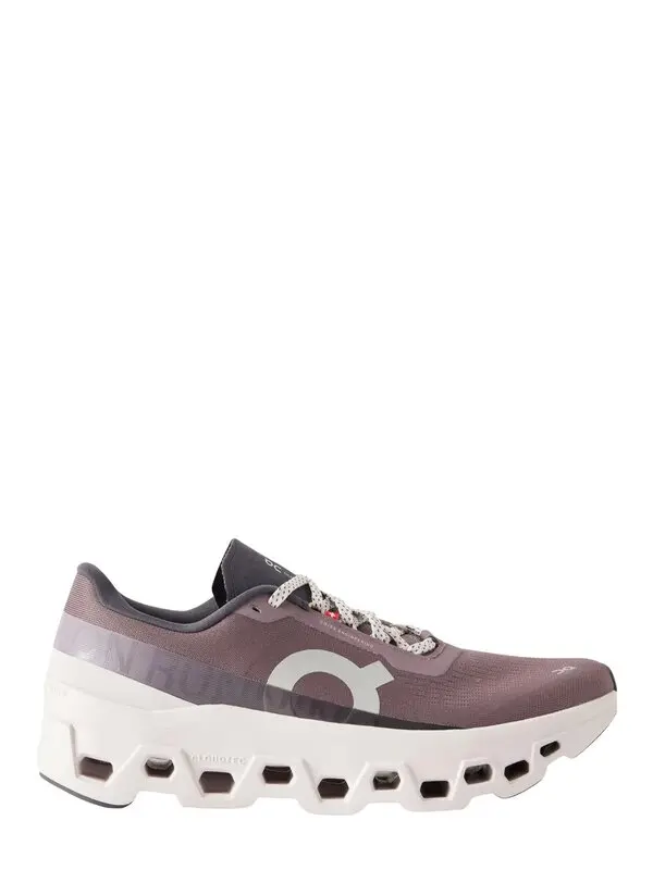 On Rubber Trimmed Mesh Sneakers - White