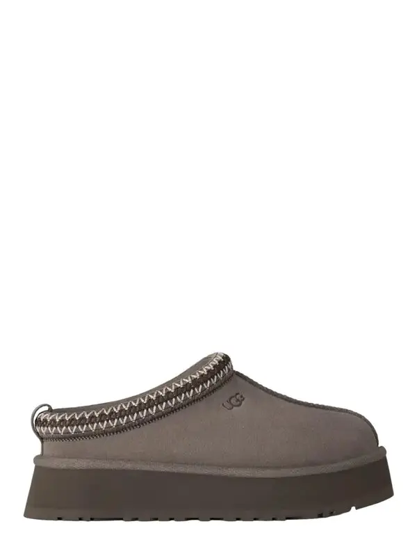 UGG Tazz Ii Suede Sheepskin Lined Platform Clog - Green