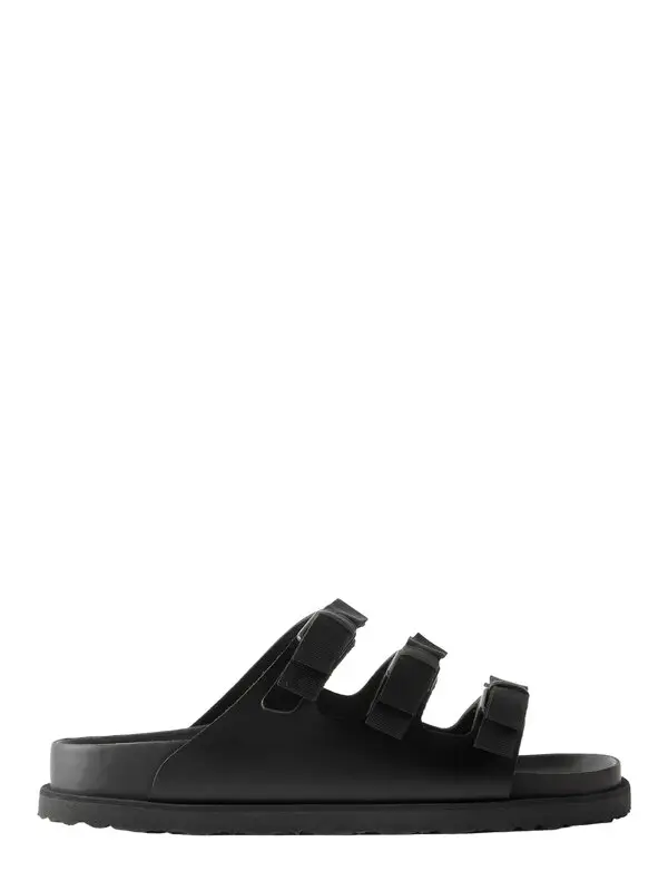 BIRKENSTOCK Triple-strap Leather Sandals - Black