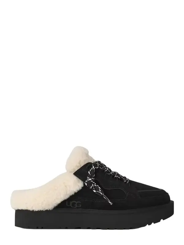 UGG Shearling-lined Lace-up Slip-on - Black