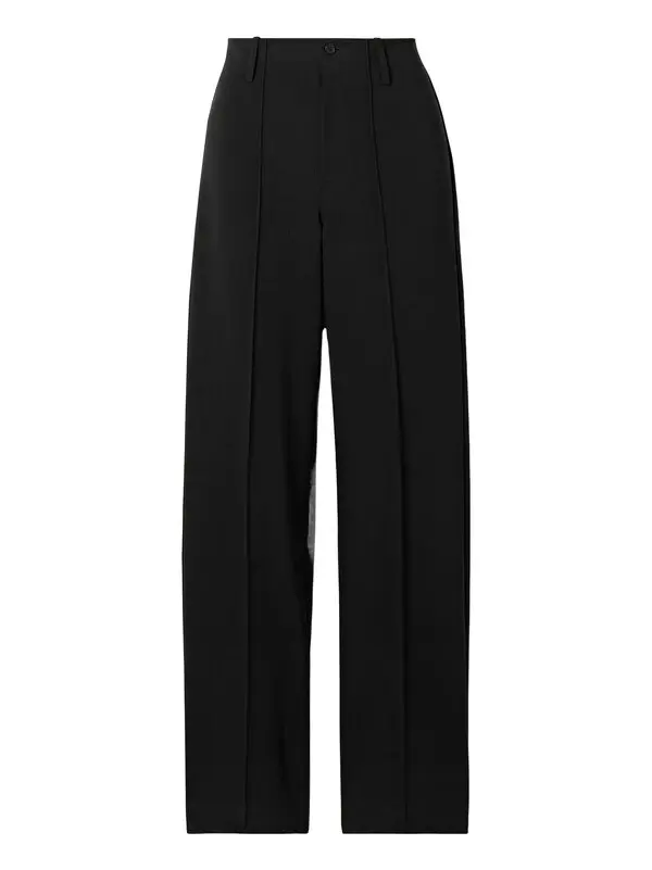 KALLMEYER Damian Tailored Twill Straight-leg Pants - Black