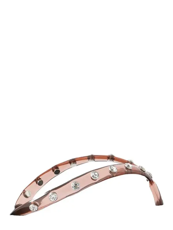 LOEFFLER RANDALL Crystal-embellished Pvc Flip Flops - Black
