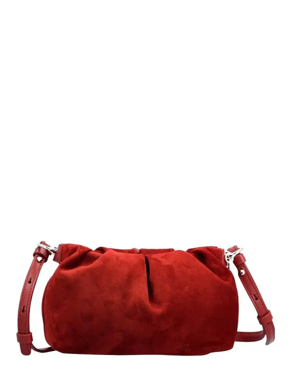 CHRISTIAN LOUBOUTIN Ruched Shoulder Bag - Red
