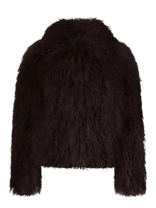Tagliatore Short Curly Sheepskin Jacket - Moro