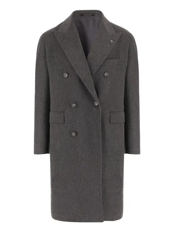 Tagliatore Double-breasted Wool Coat - Grey