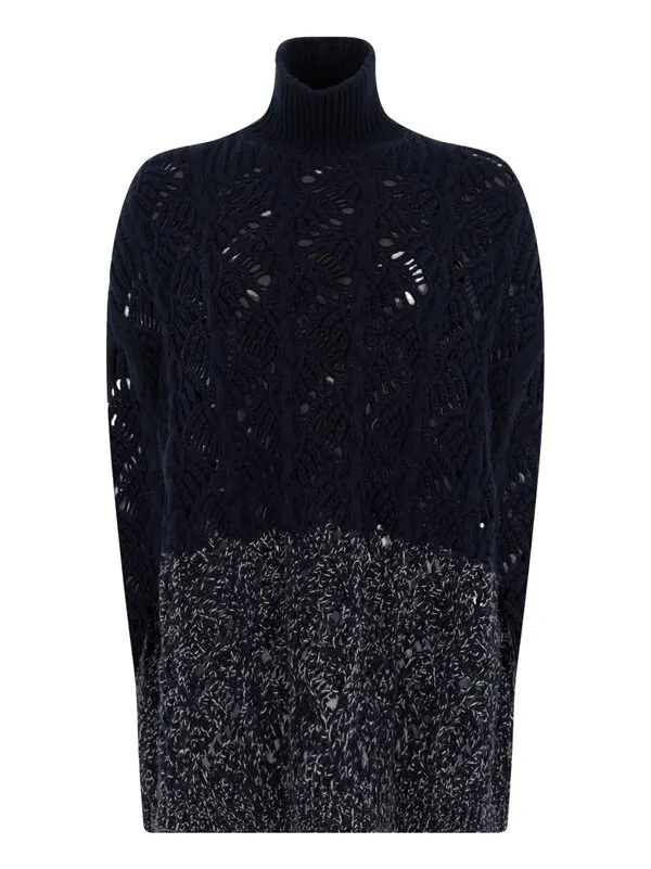 Fabiana Filippi High Neck Cable Knit Jumper - No