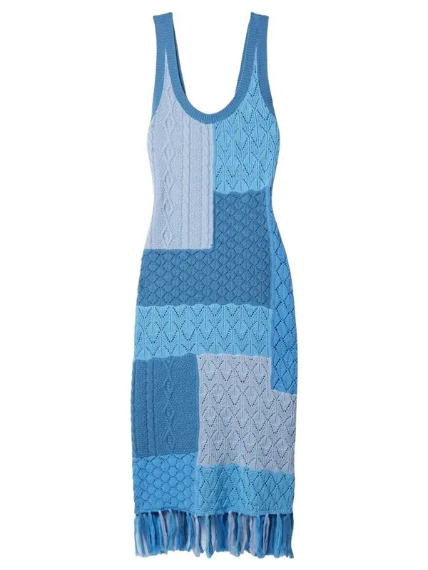 Dodo Bar Or Darrell Crocheted Cotton Midi Dress With Fringe - No