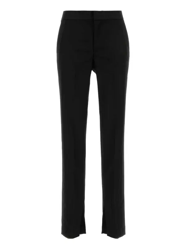 PT TORINO Pressed-crease Slit-hem Trousers - Black