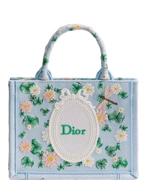 Dior Embroidered Mini Shoulder Bag - Blue