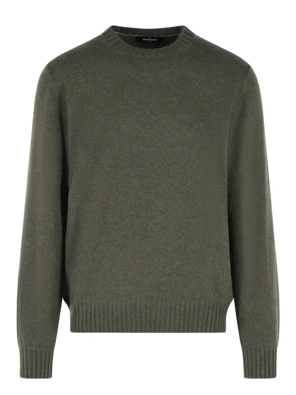 GRAN SASSO Crew Neck Long Sleeve Sweater - Green