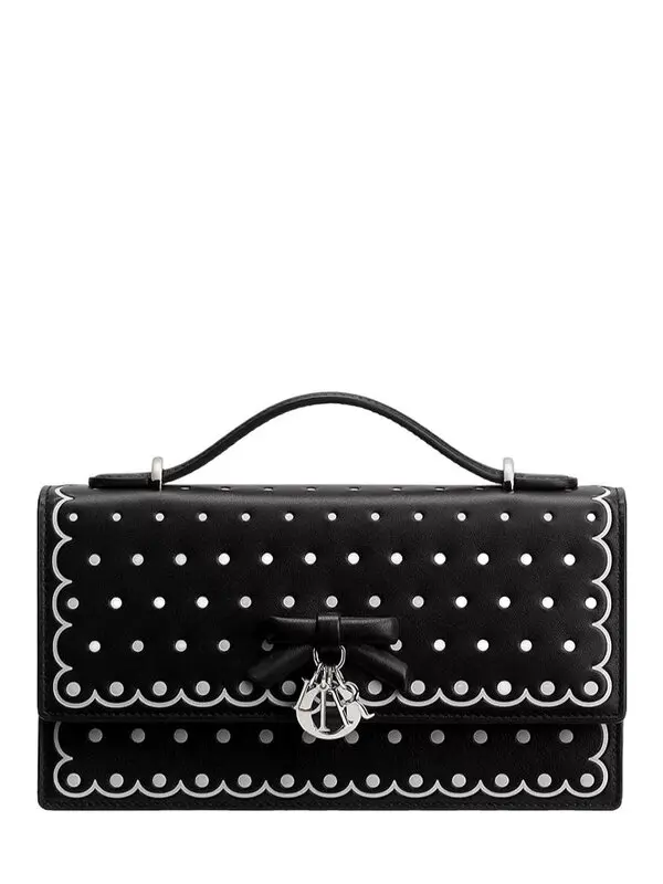 Dior Mini Bag With Silver-tone D.i.o.r. Charms - Black