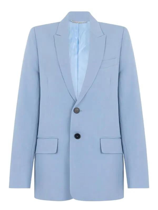 Victoria Beckham Single-breasted Blazer - Light Blue