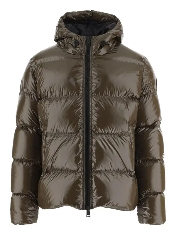 Herno Quilted Hooded Jacket - Brown
