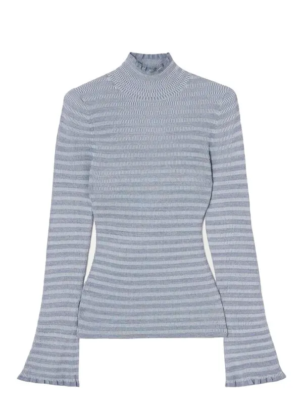 Proenza Schouler Ribbed-knit Turtleneck Sweater - Blue