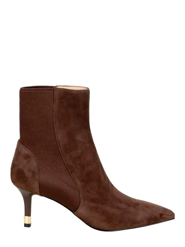 Furla Aria Suede Ankle Boots - Cioccolato