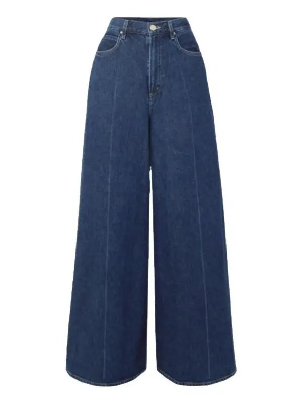 GOLDSIGN Dark Wash Straight Leg Jeans - Blue