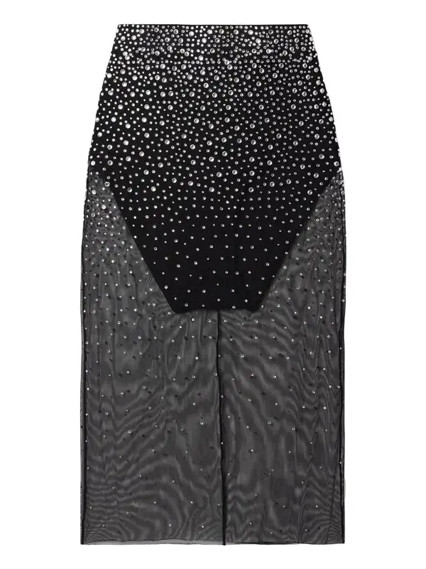 Alex Perry Crystal-embellished Tulle Skirt - No