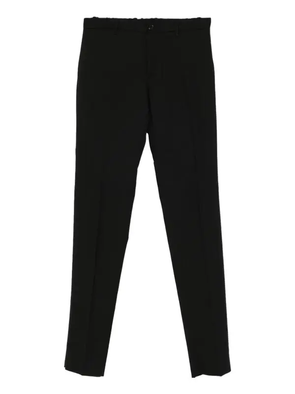 Incotex Elasticated Waistband Tailored Trousers - Black