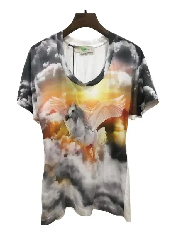 Stella McCartney Printed Short Sleeve T-shirt - Gray