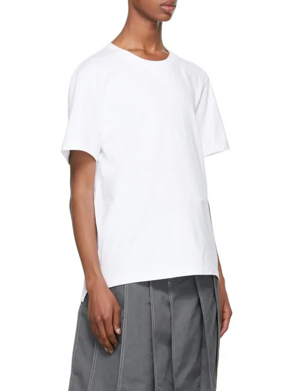 Thom Browne Rwb Tipping Stripe Short-sleeve T-shirt - White