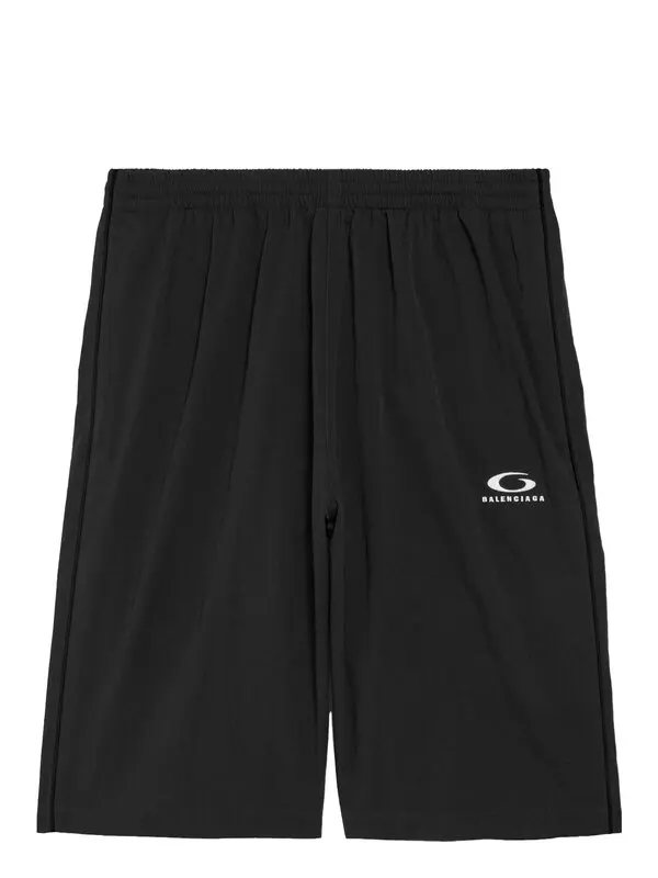 Balenciaga Logo Detailed Shorts - Black