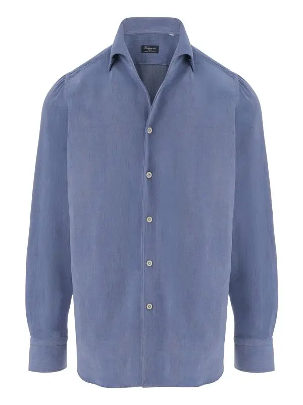 FINAMORE 1925 Ribbed Cotton Shirt - No