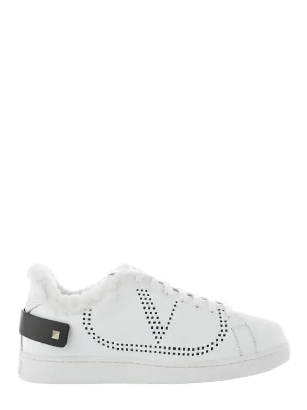 Valentino Garavani Logo Strap Detail Sneakers - White