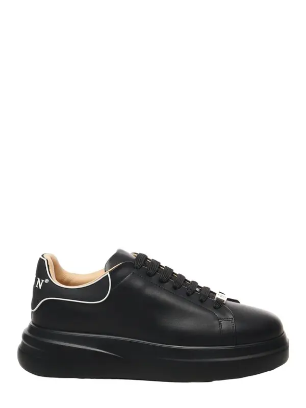 Philipp Plein Logo Trim Low-top Sneakers - Black